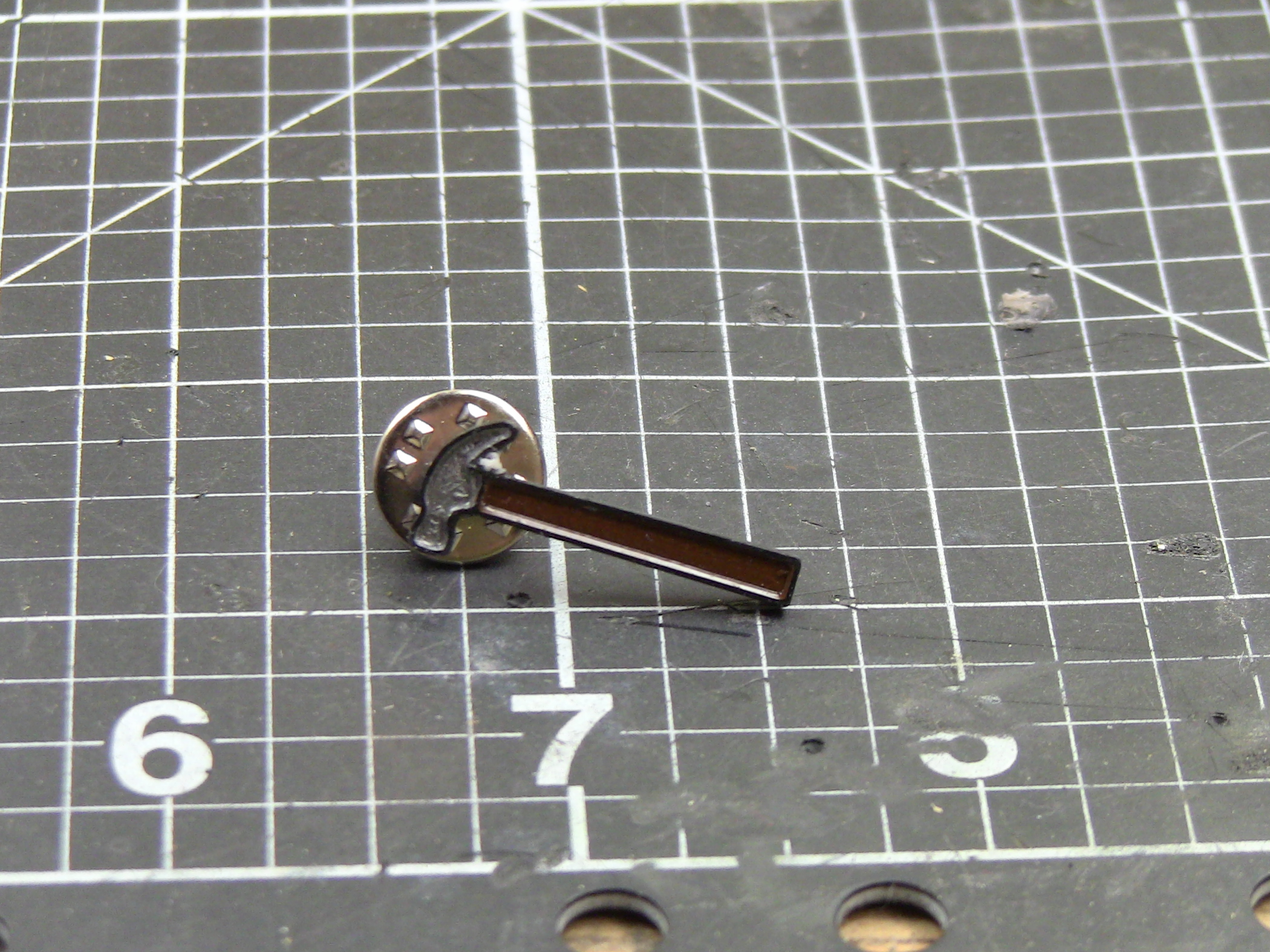 Hammer enamel pin by Nick Tailor | Download free STL model | Printables.com
