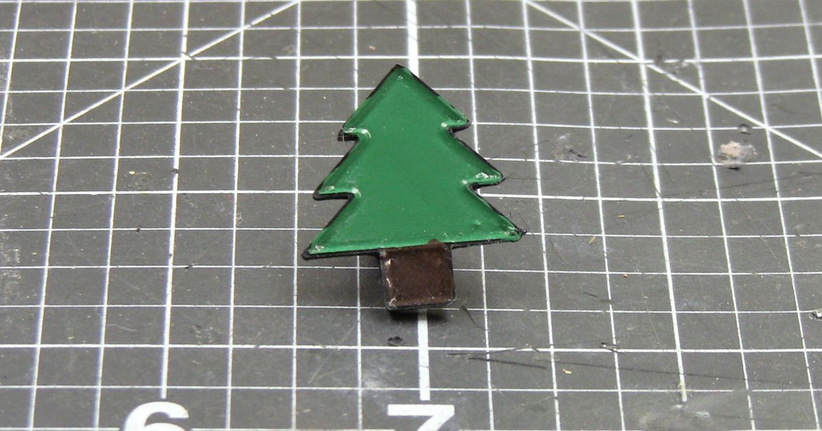 Pine tree enamel pin by Nick Tailor | Download free STL model ...