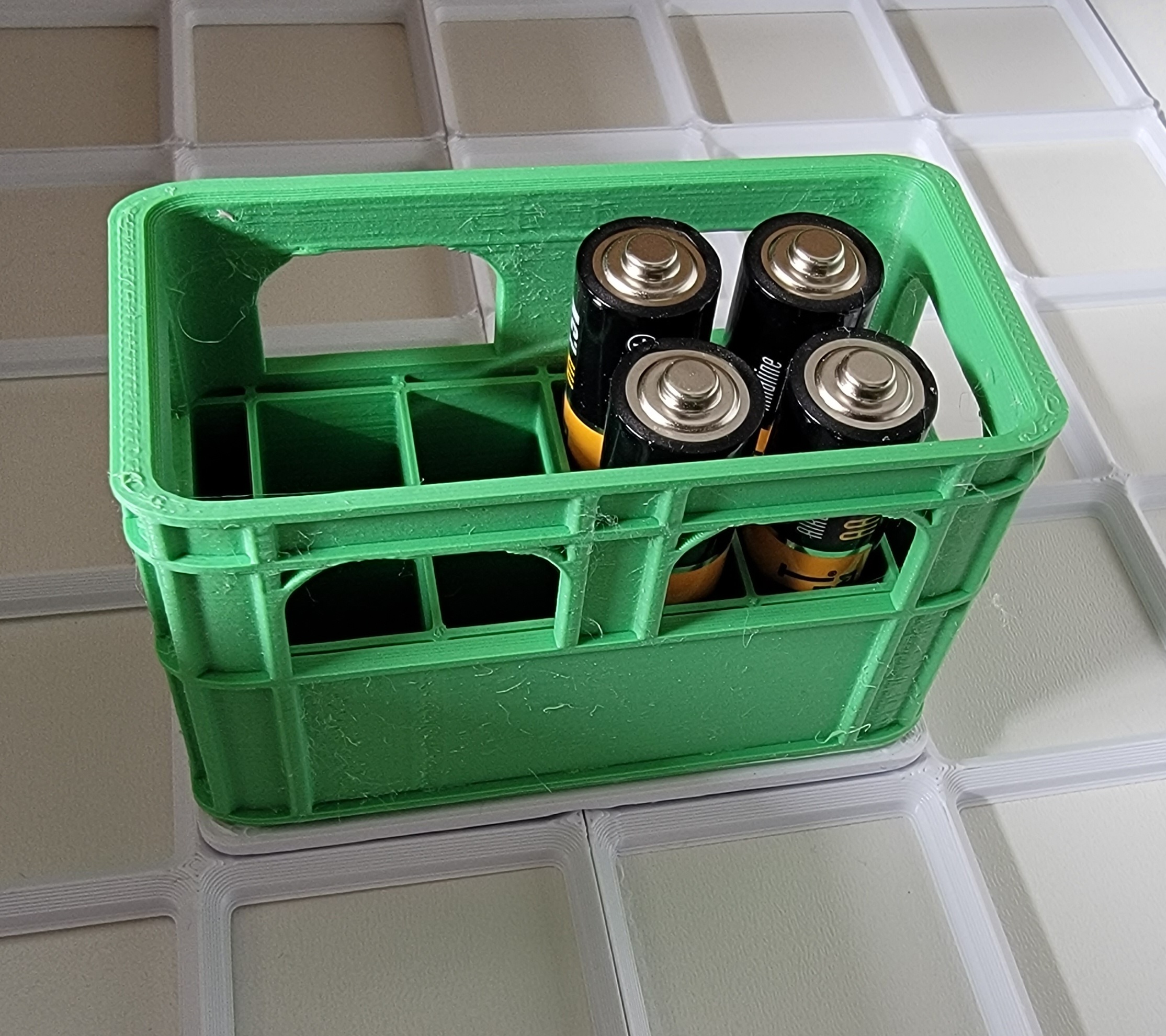 Gridfinity Remix of Stacking Beer Crate Battery Holder von bhamham ...
