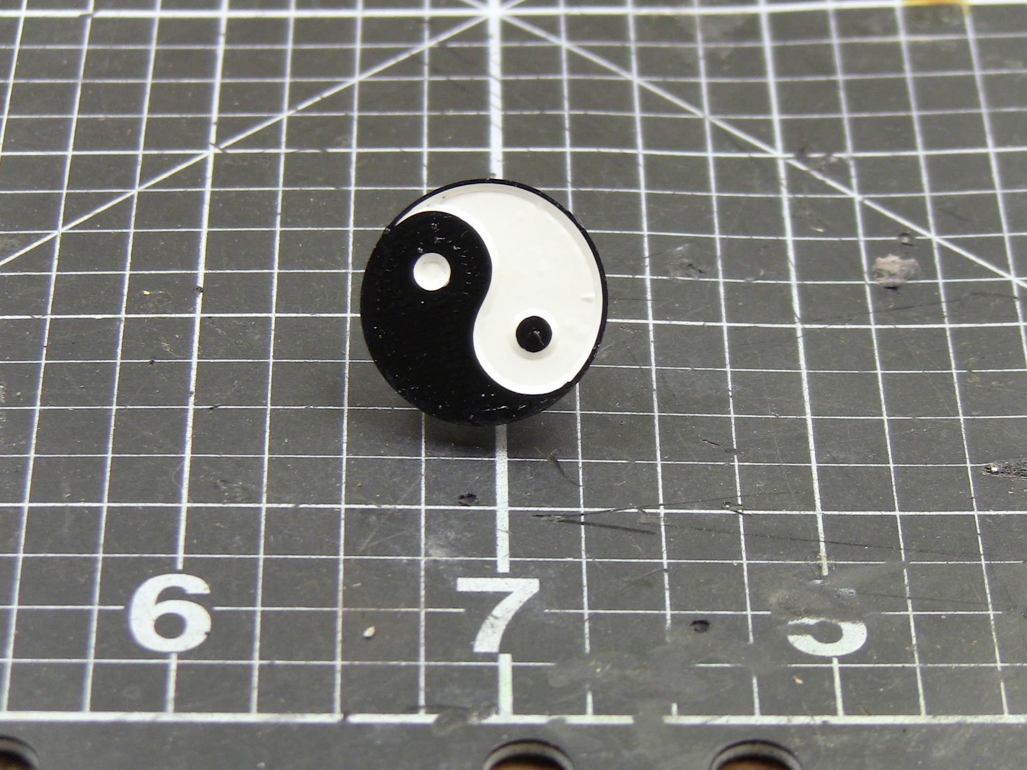Yin yang enamel pin by Nick Tailor | Download free STL model ...