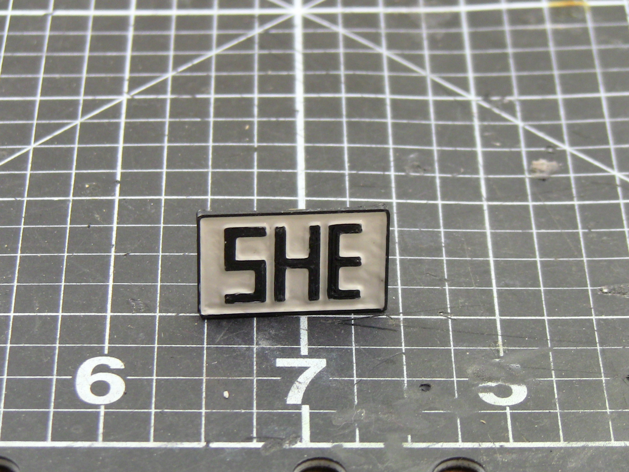 She pronoun enamel pin by Nick Tailor | Download free STL model ...
