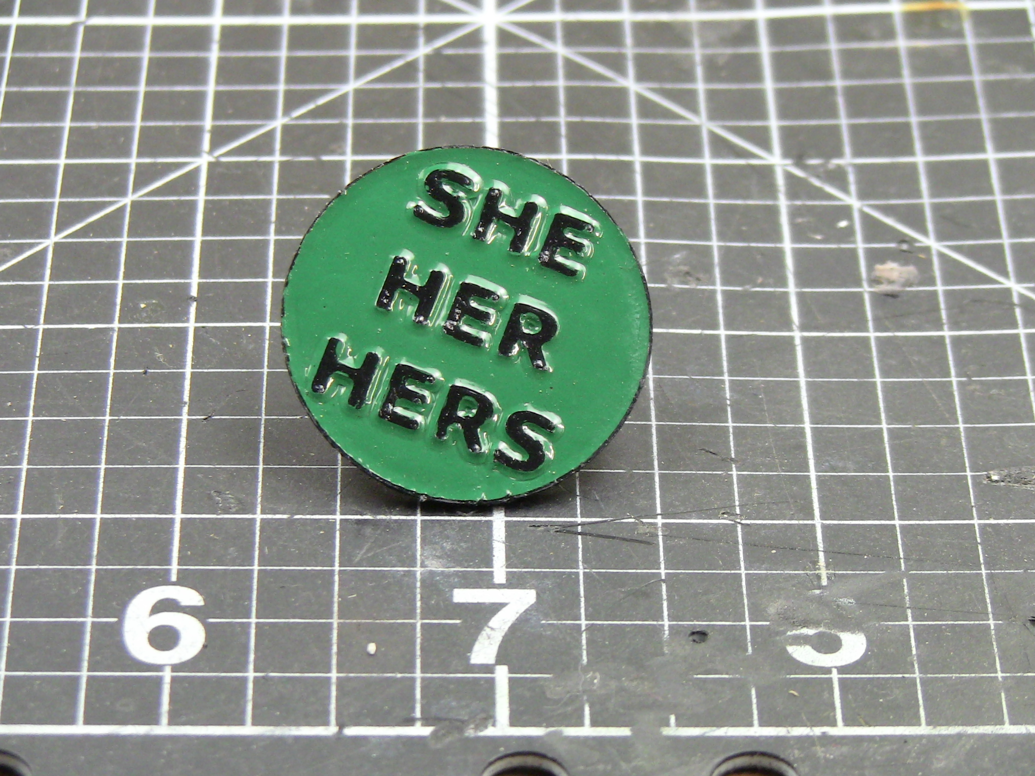 Female pronouns enamel pins by Nick Tailor | Download free STL model ...