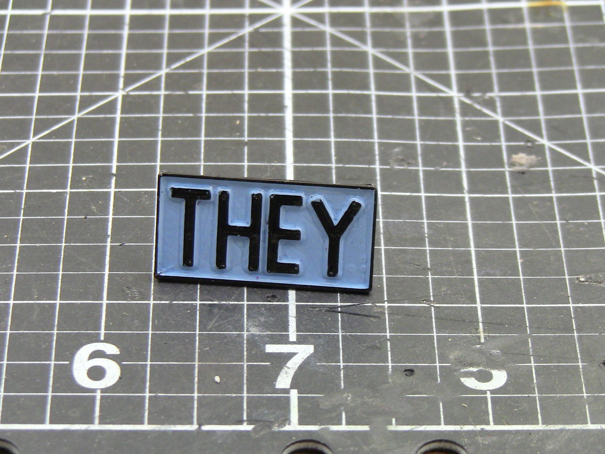 They pronoun enamel pin by Nick Tailor | Download free STL model ...