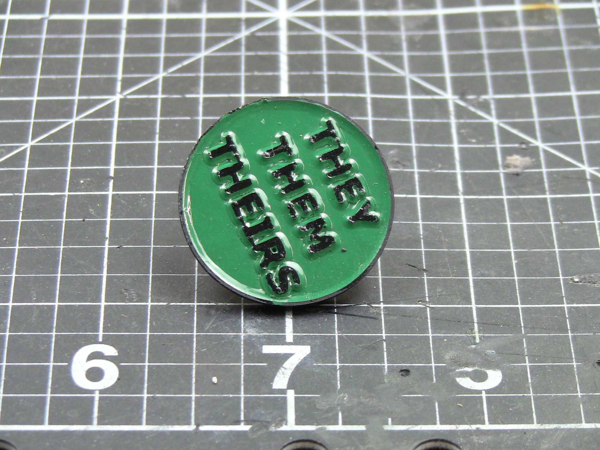 They pronouns enamel pin by Nick Tailor | Download free STL model ...