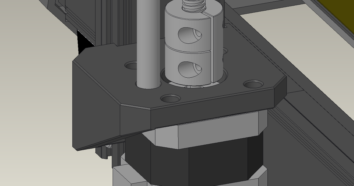 Sovol Sv06 Z Axis Motor Mount By Leander Perez Blanco Download Free Stl Model