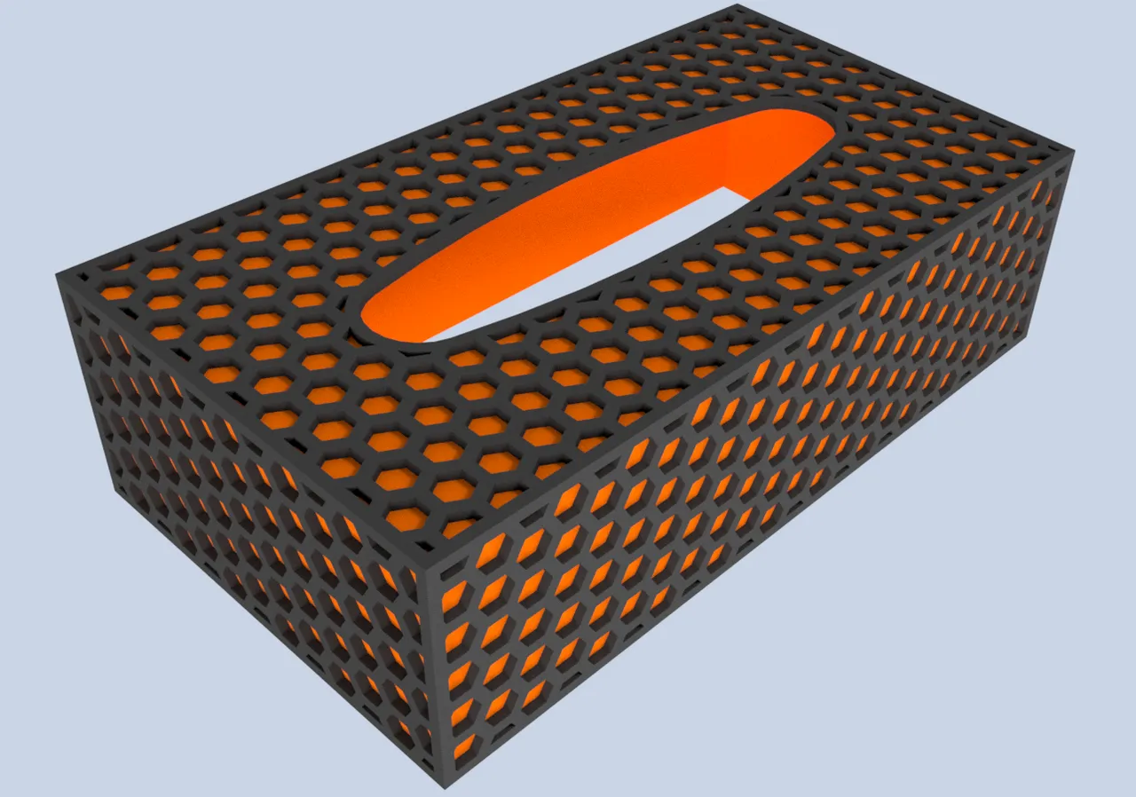 Hexagonal Tissue Box by Stivo | Download free STL model | Printables.com