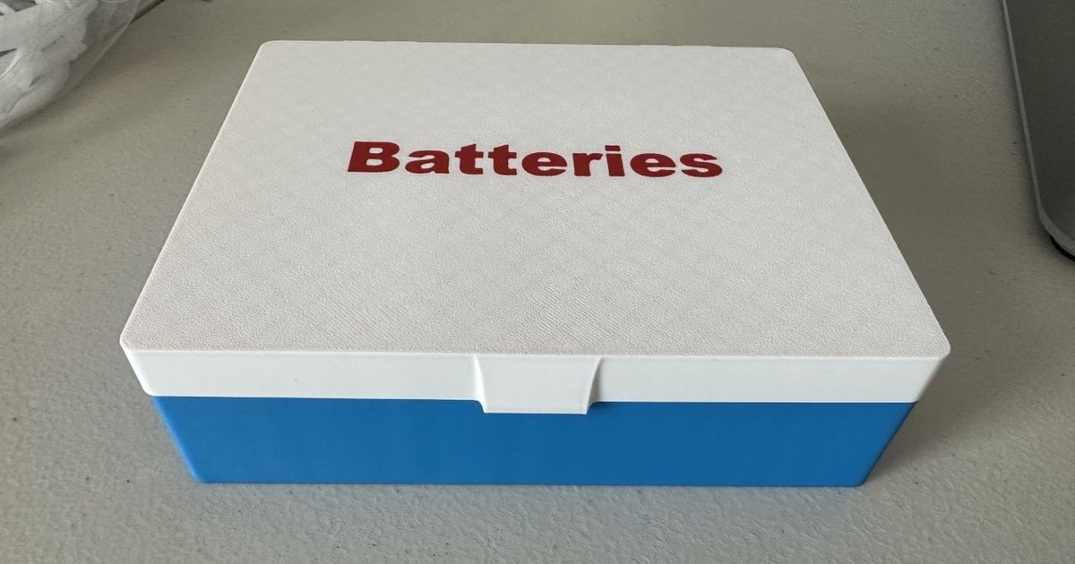 Battery Box by eP3d | Download free STL model | Printables.com