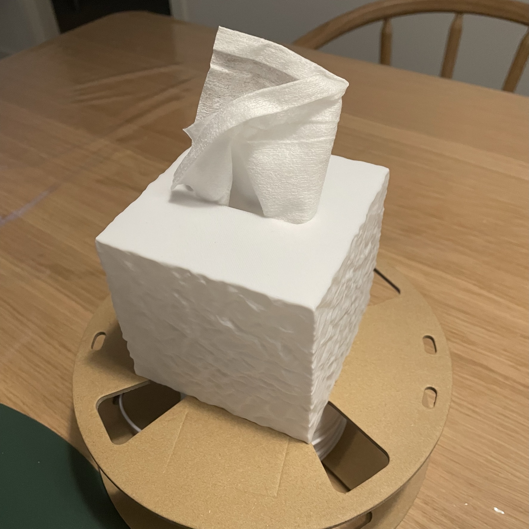 Crumpled tissue box cover by lowlandet | Download free STL model ...