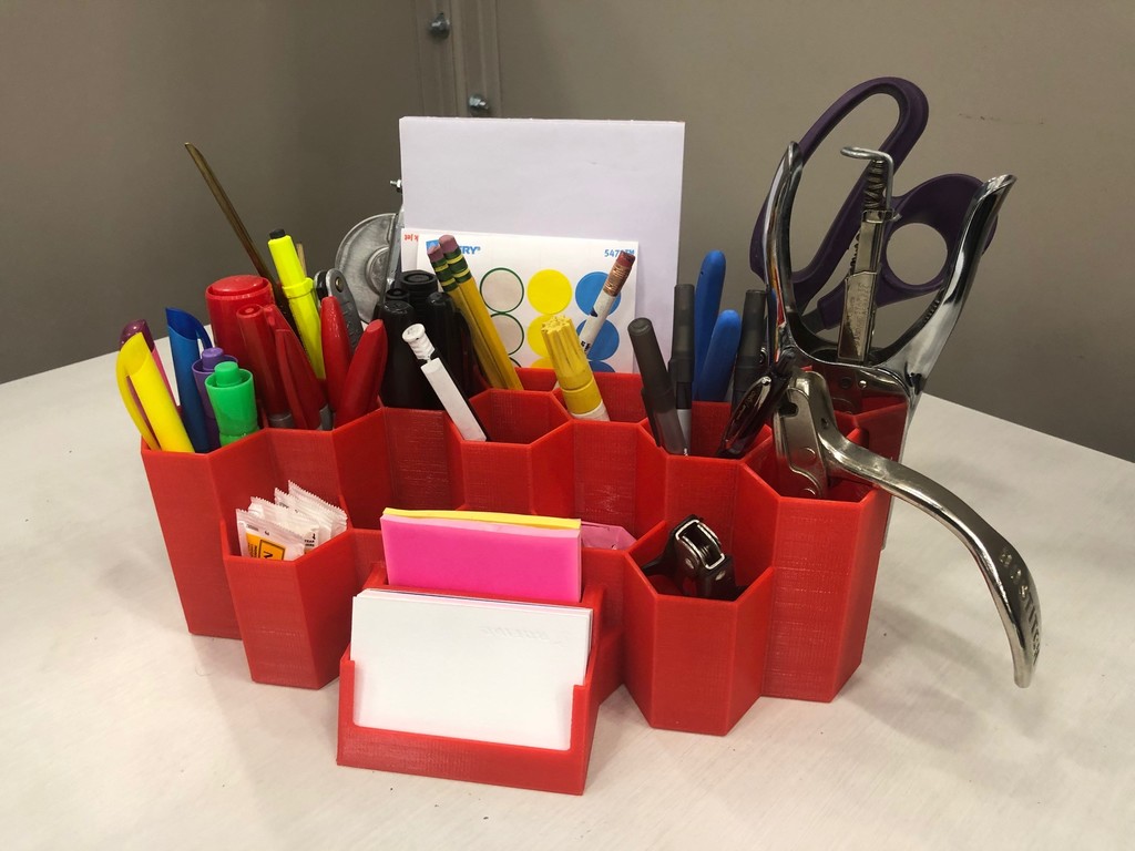Desk Organizer Sticky Large V5 by dbfrompw | Download free STL model ...