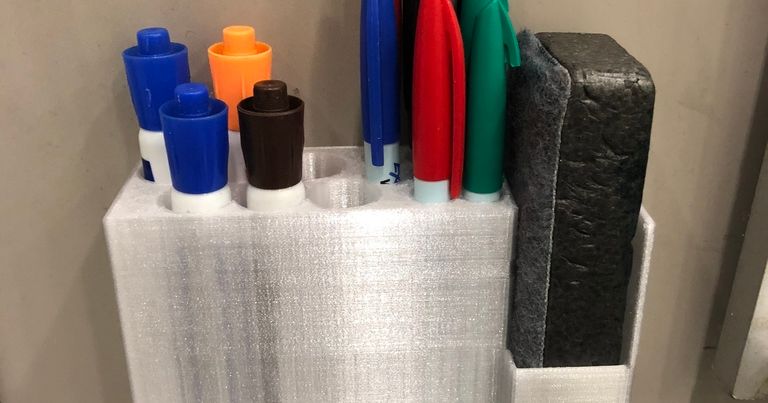 Dry Erase Marker & Eraser Holder (Small) by dbfrompw | Download free ...