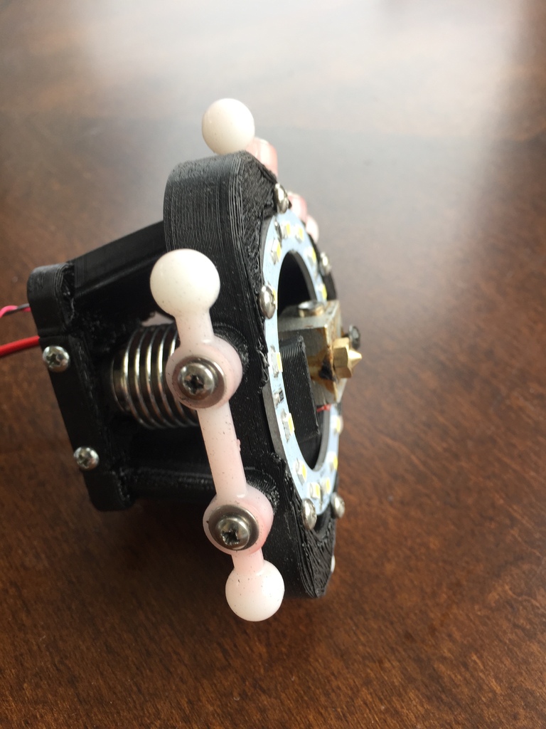 Rostock Max V2 E3D V6 Bowden LED Light Effector Platform by dbfrompw ...