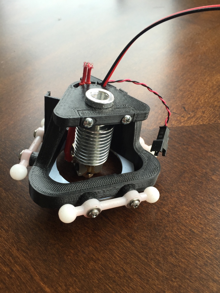 Rostock Max V2 E3D V6 Bowden LED Light Effector Platform by dbfrompw ...