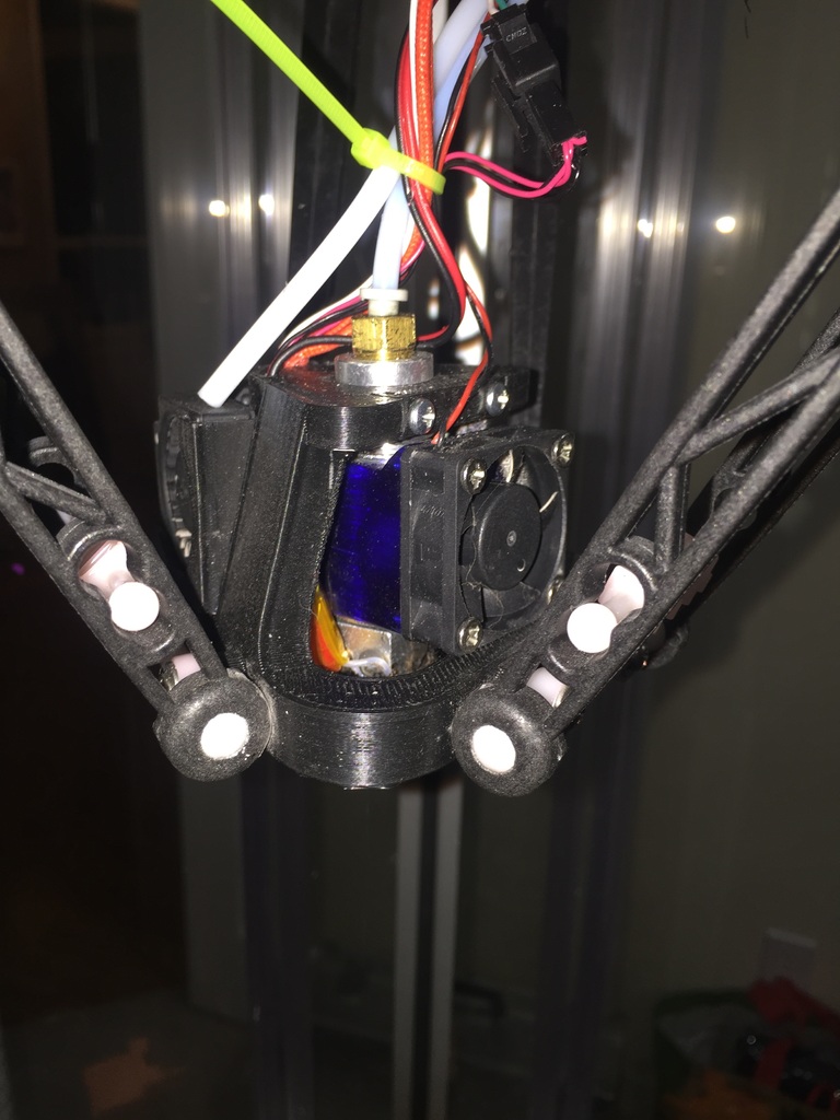 Rostock Max V2 E3D V6 Bowden LED Light Effector Platform by dbfrompw ...
