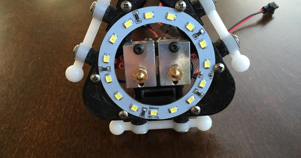 Rostock Max V2 E3d Chimera LED Light Effector Platform by dbfrompw ...