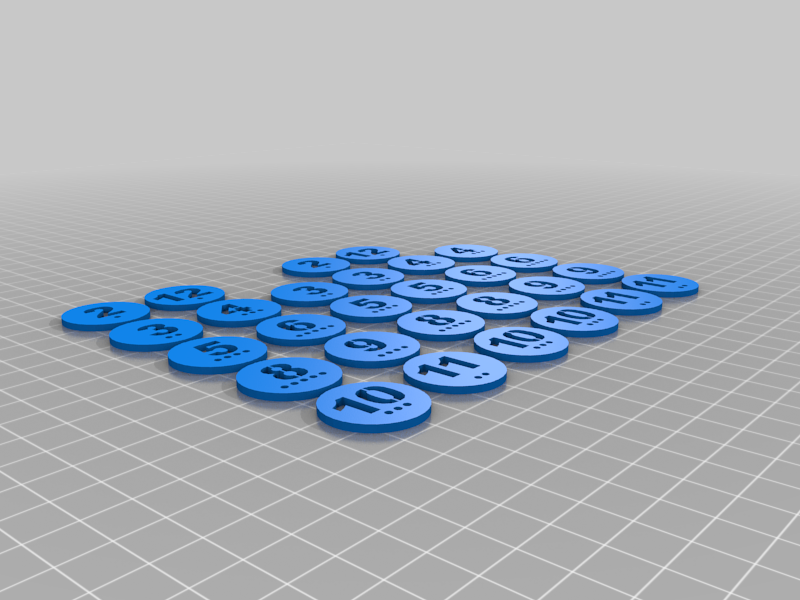 Catan Numbers - Cut Out by Douglas Gebhart | Download free STL model ...
