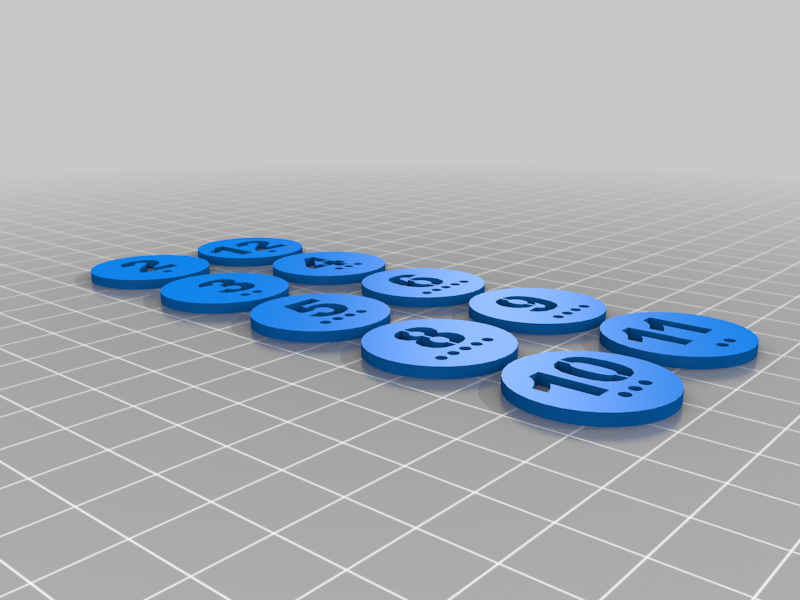 Catan Numbers - Cut Out by Douglas Gebhart | Download free STL model ...