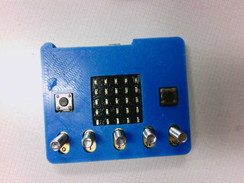 Micro:Bit Case Snap Together with Holes for V1 and V2 by Douglas ...