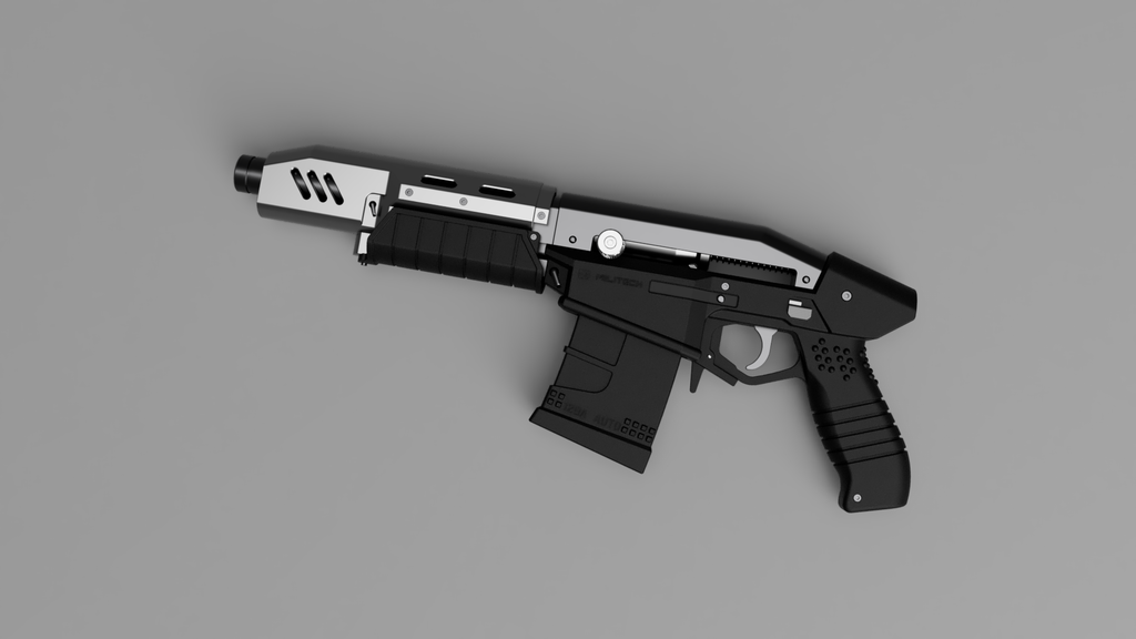 Militech Crusher - Cyberpunk 2077 Gun by tothelaunchbay | Download free ...