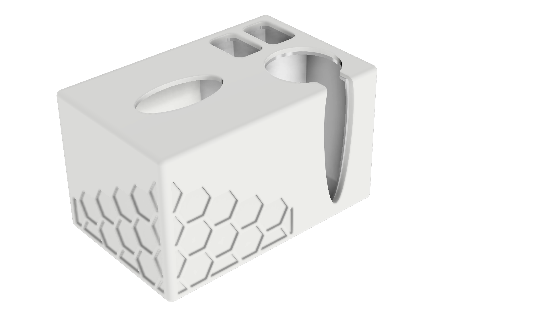 Tissuebox with additional Boxes for Cosmetic Pads, Toothbrush and other ...