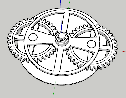 Learning clock with planetary gear by Petr | Download free STL model ...
