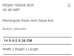 ZARA HOME Tissue Box Cover by CalebTimoteo | Printables Store