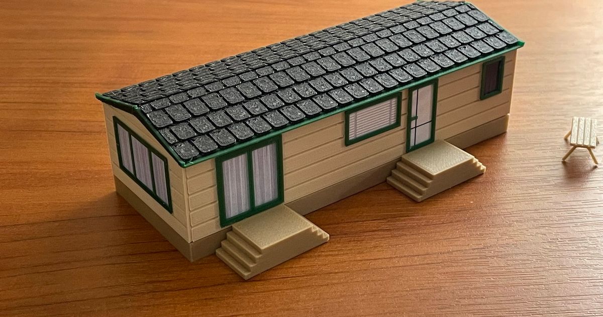 Mobile home Scale H0 1/87 by Satellietje | Download free STL model ...