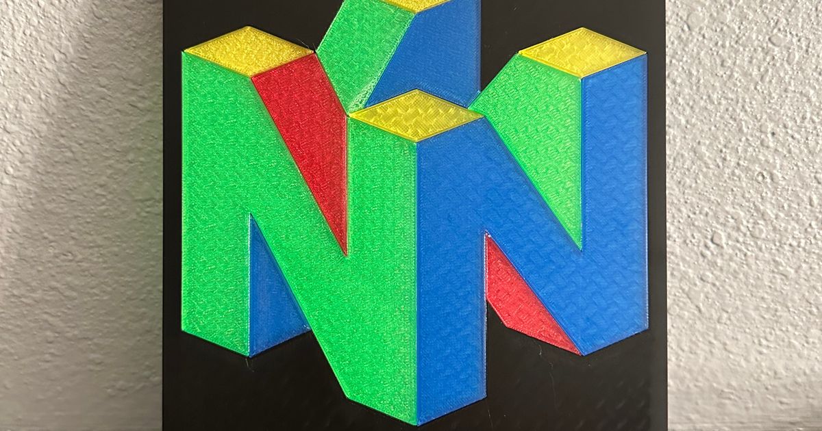 N64 Nintendo 64 Sign/Neon Sign by 3DPO | Download free STL model ...