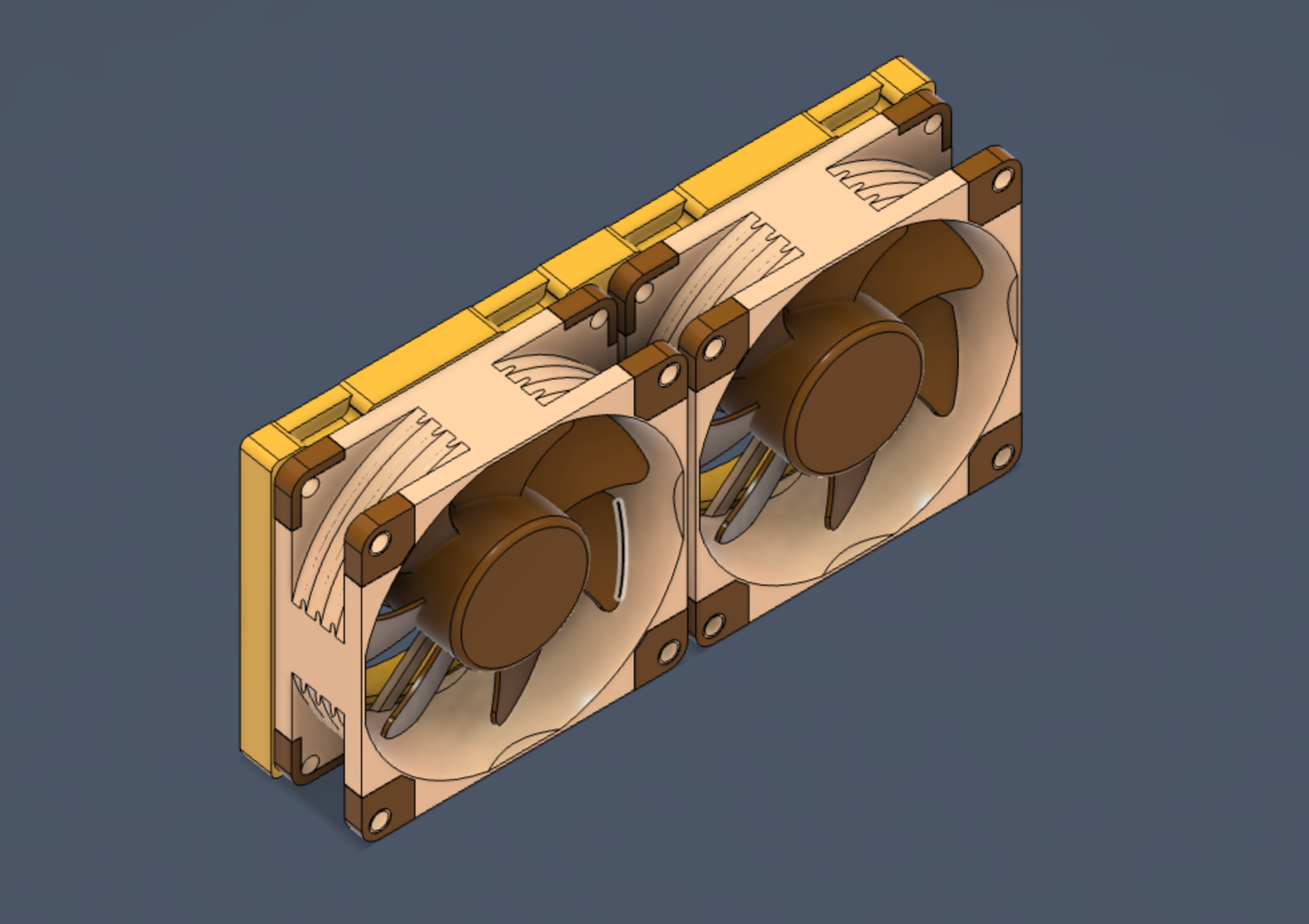 Dual 80mm Noctua Rear Fan Adapter for Chenbro RM42200 by pixelwave ...