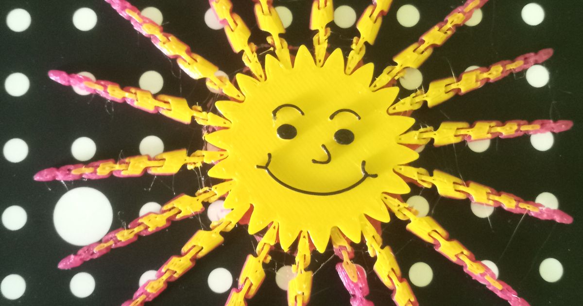 Articulated SUN by Simandl | Download free STL model | Printables.com