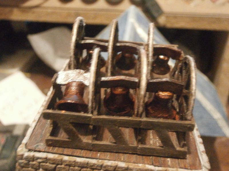 SCALEPRINT St Trinians Church part 3 the bells and bell frames 00 ho ...