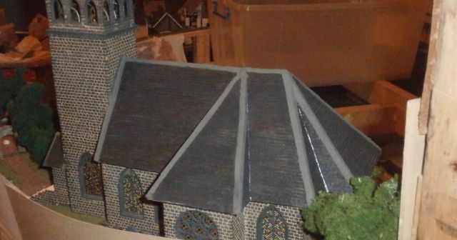 SCALEPRINT St Trinians Church part 1 windows castleations door frames ...