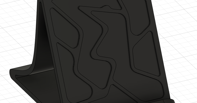 Phone Holder Abstract by Wissencat | Download free STL model ...