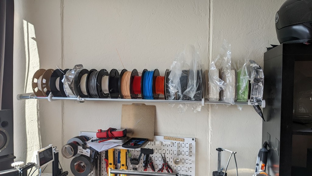 Filament Spool Storage Rack by Eric Anastas | Download free STL model ...