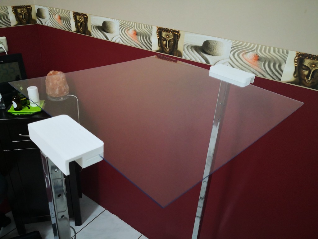 Covid Virus Spit Shield - print in place hinge by Bombastus Hands ...