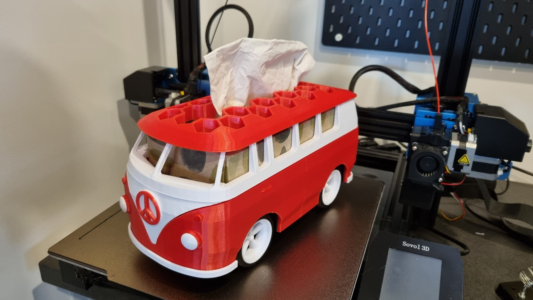VW Bus Bulli Tissue Box by Babba123 | Download free STL model ...