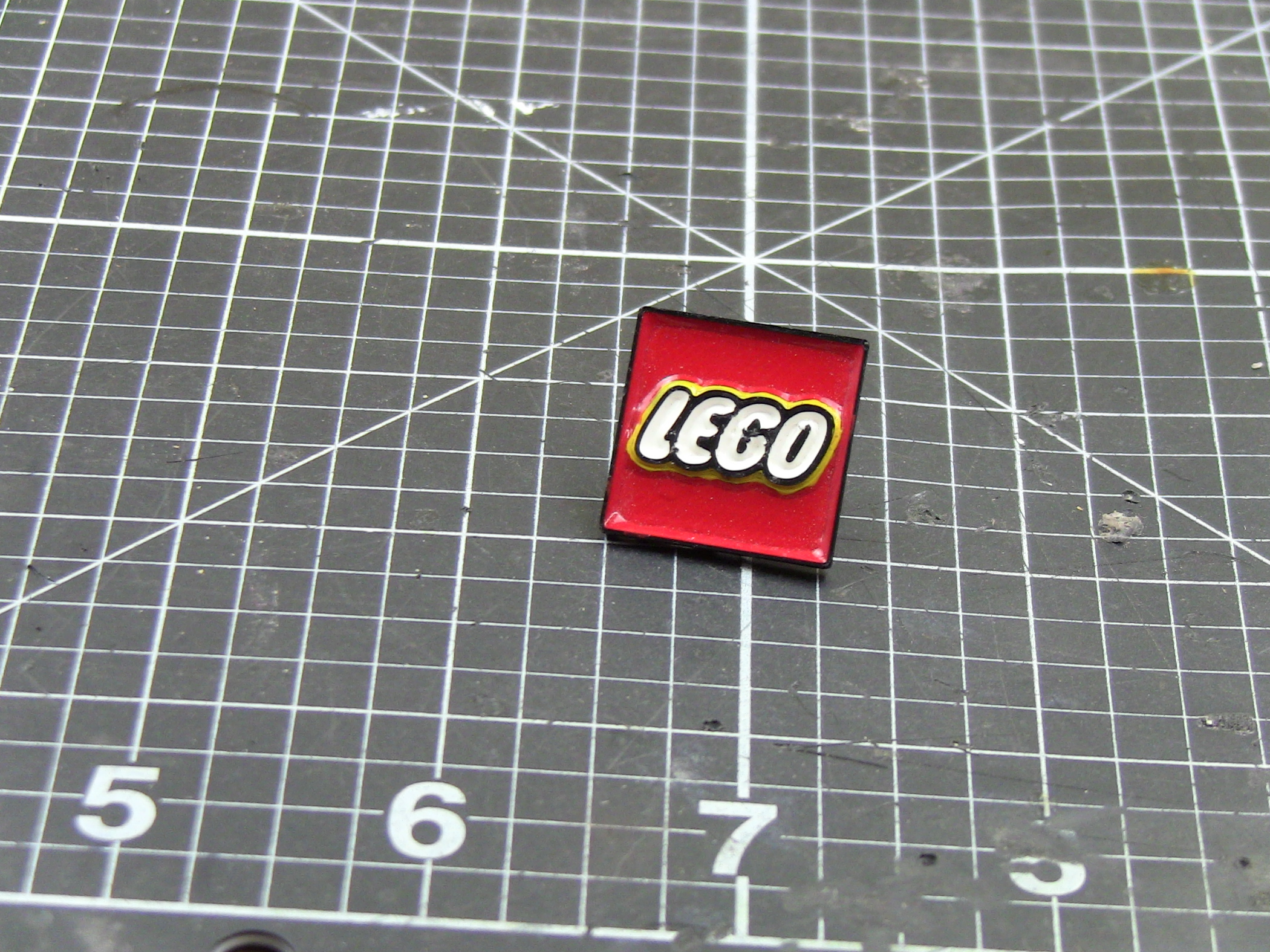 Lego logo enamel pin by Nick Tailor | Download free STL model ...