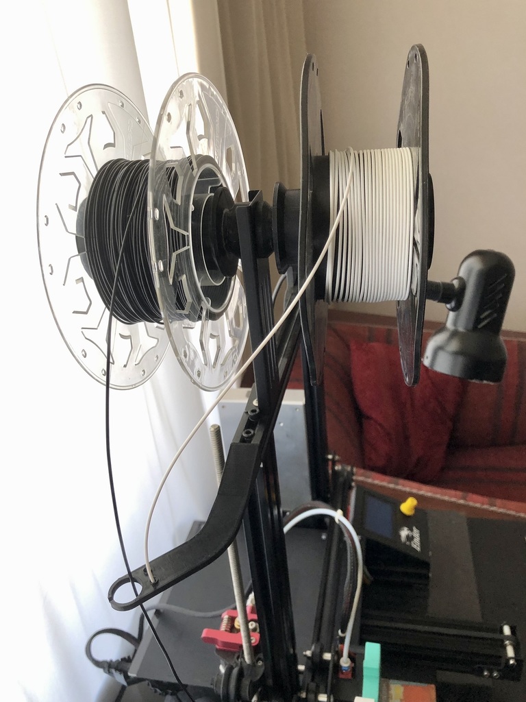 DOUBLE SPOOL HOLDER FOR ENDER 3 SERIES (PRINT-IN-PLACE) by Botcan3D ...