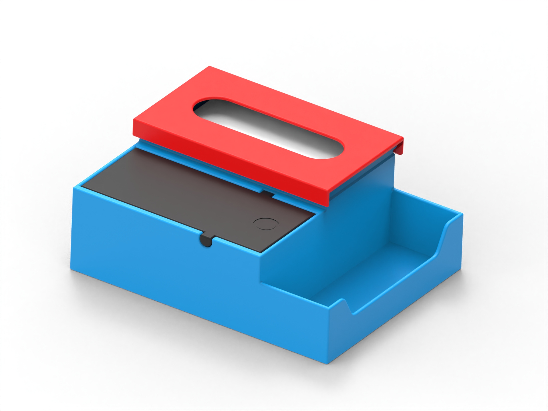 Tissue box with bin and medicine tray by CMPDesign | Download free STL ...