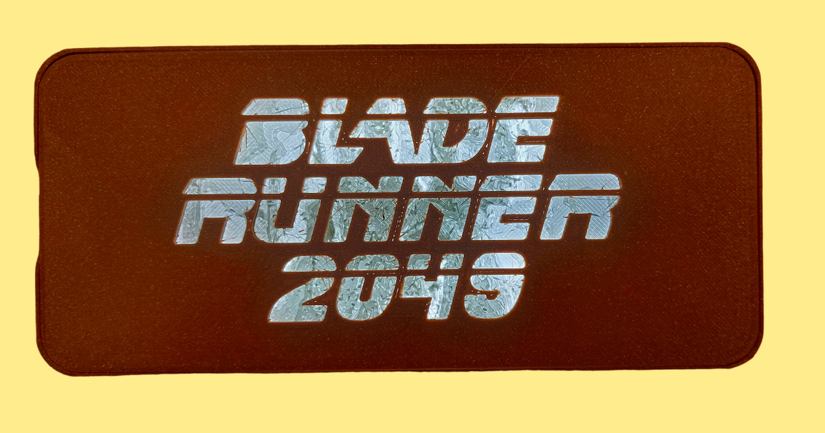 "Blade Runner 2049" Litho Lamp Cover by kGabriel | Download free STL ...