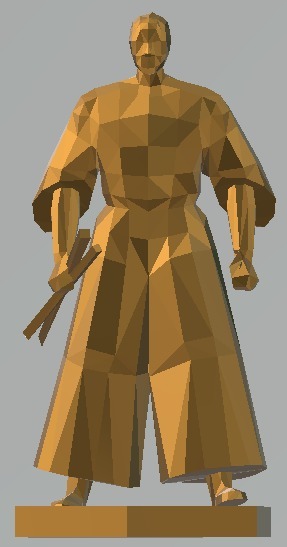 Low poly Ninja by Milhause | Download free STL model | Printables.com