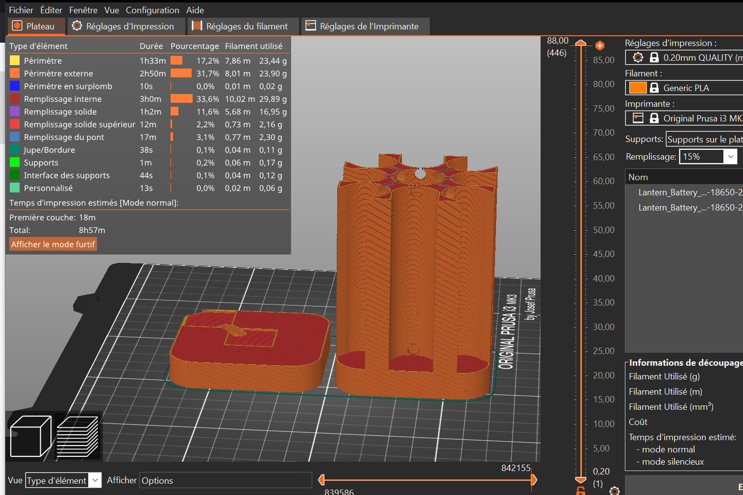 18650 Lantern Battery Adapter Split Version by Zechimaera | Download ...