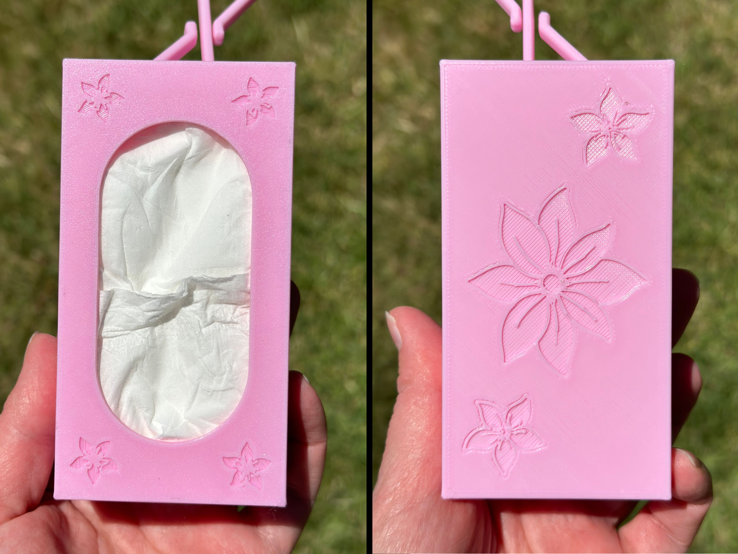 Travel Tissue Box with Hook, 4 Designs to Choose From by CoffeeGirl713 ...