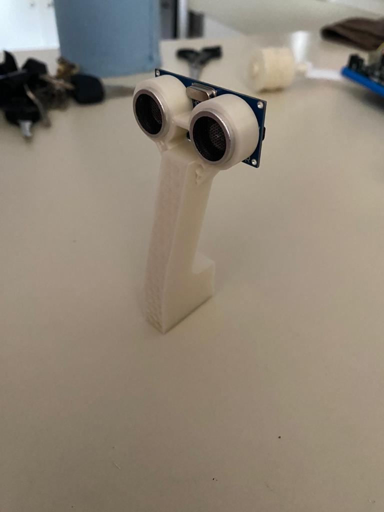 Utrasonic sensor HC-SR04 holder by SebastianColonCastro | Download free ...