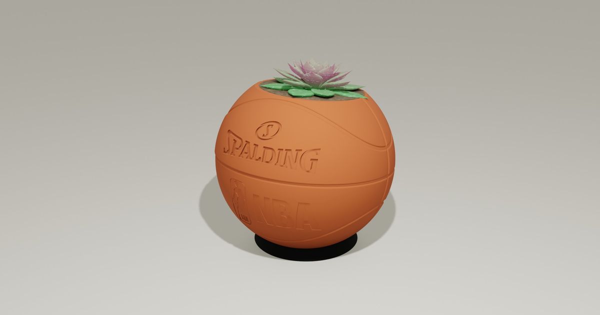 Basketball NBA Pot Plant by CalebTimoteo | Printables Store