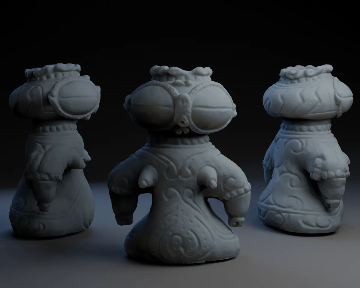 Female Jomon Clay Figurine. by Peter Farell | Download free STL model ...