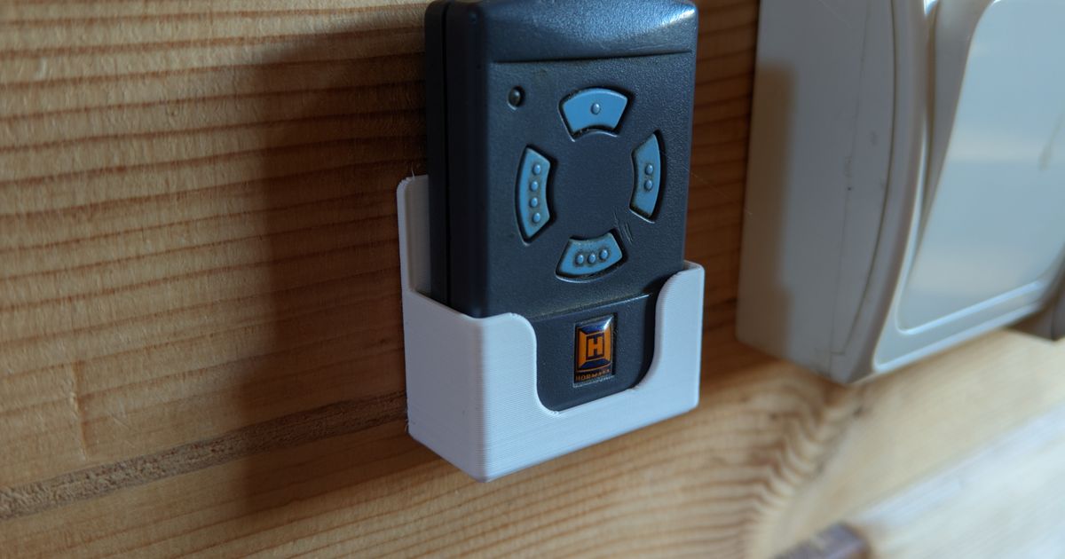 Hormann Remote Holder by Sepezha | Download free STL model | Printables.com