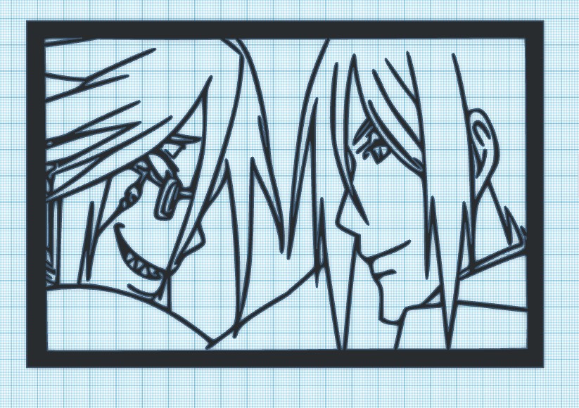 GRELL vs SEBASTIAN - BLACK BUTLER - WALL ART by Ogama Industries ...