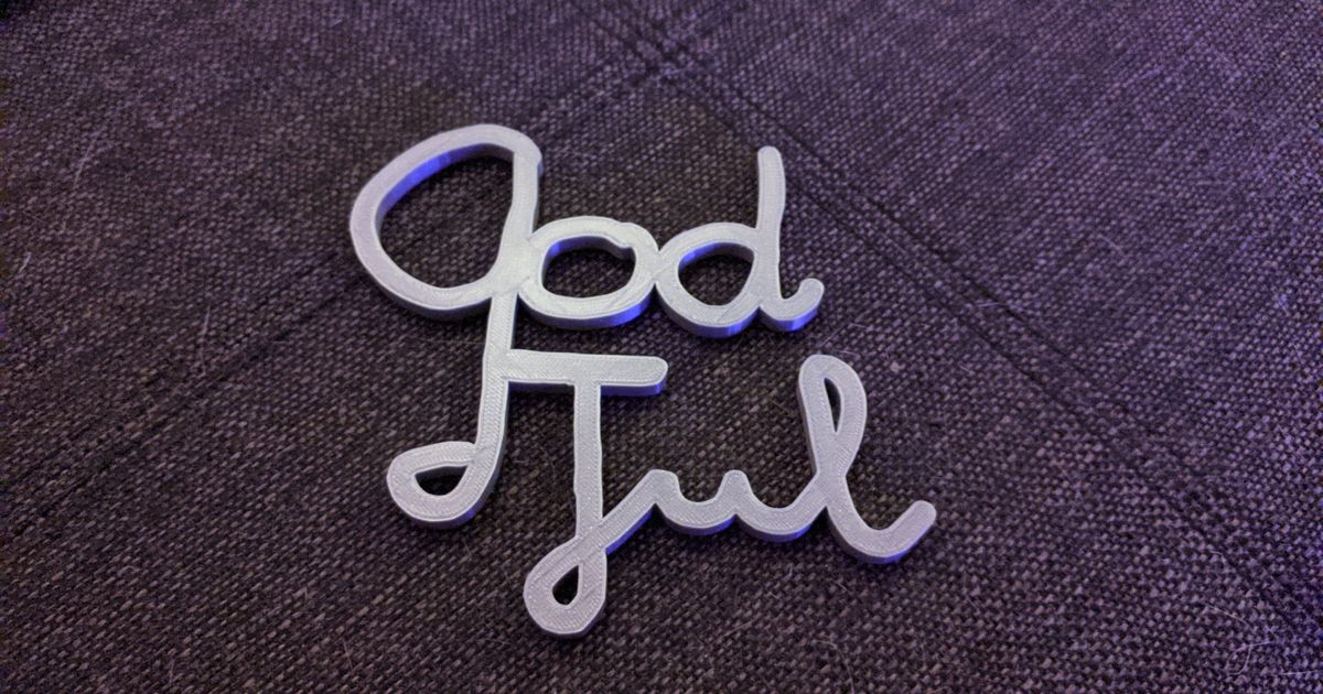 God Jul by Michiel | Download free STL model | Printables.com