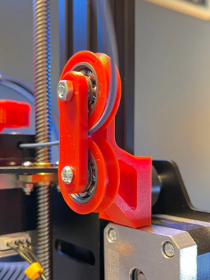 Dual Roller Filament Guide - Ender 3 by annaglyph | Download free STL model | Printables.com
