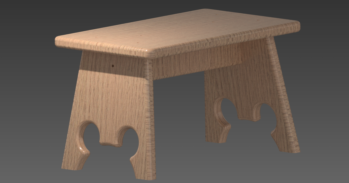 Emma's Mouse Eared Step Stool by Kendred Cooper | Download free STL ...